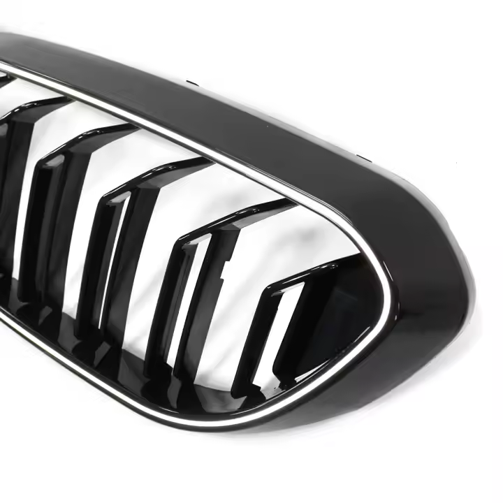 Facelift M5 Style Double Line Front Grille with LED for BMW 5 Series ...