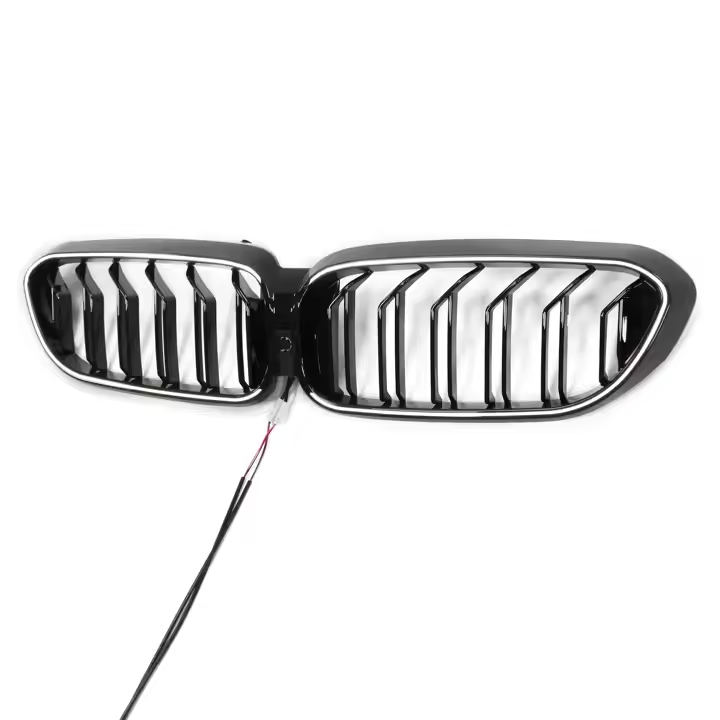 Facelift M5 Style Double Line Front Grille with LED for BMW 5 Series ...