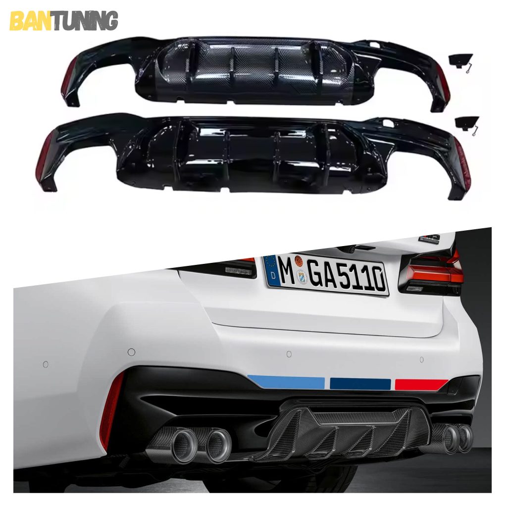 M5 Competition Style Rear Diffuser for BMW 5 Series G30 M Sport (2018 ...