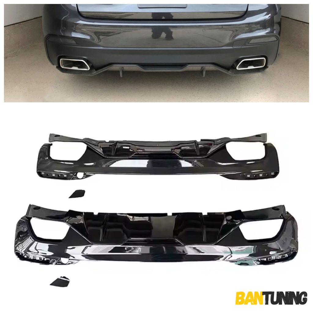 MP Style Rear Diffuser Lip for BMW 5 Series G30 M-tech Upgrade(2018 ...