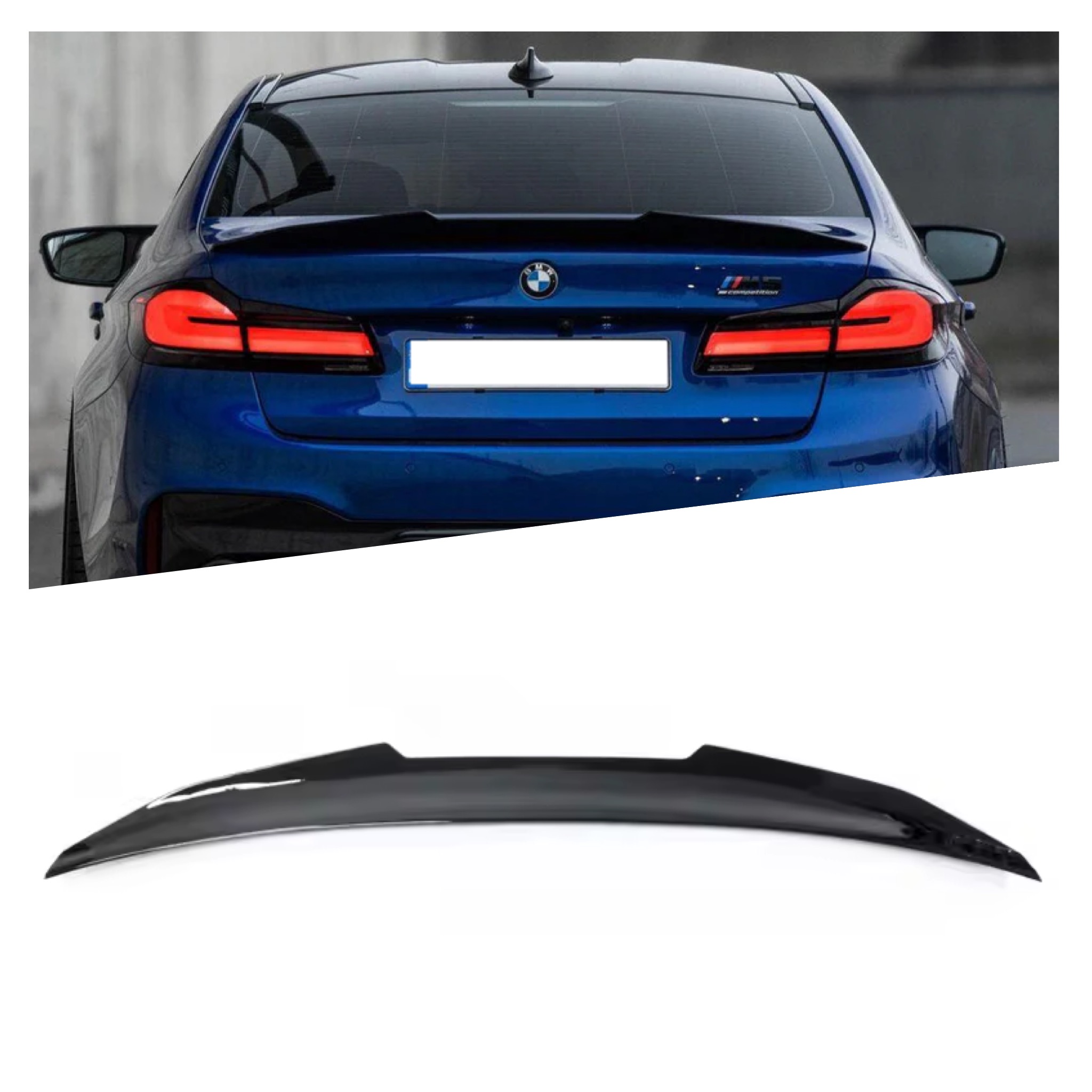 PSM Style Spoiler Rear Wing for BMW 5 Series G30 (2018-2023) - bantuning