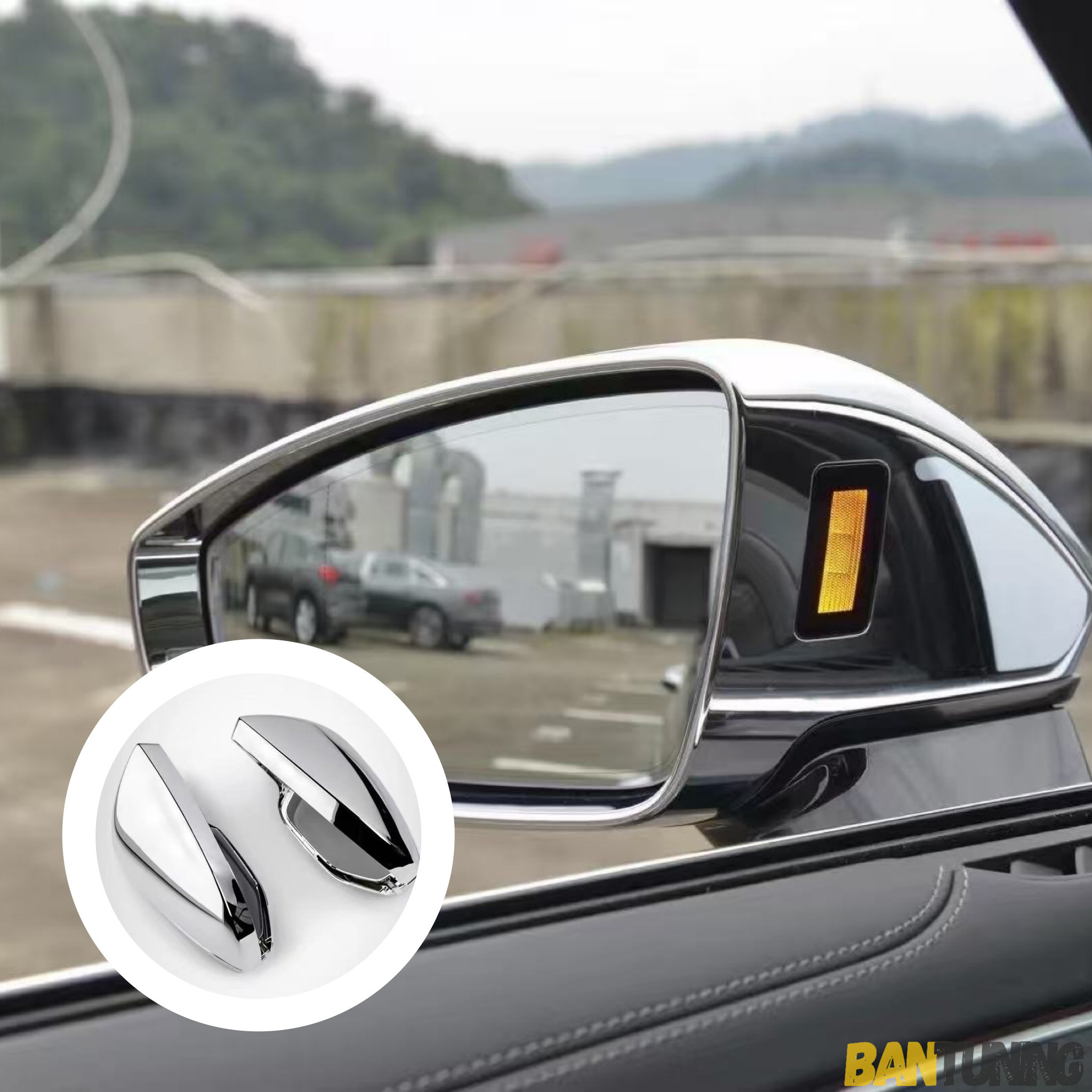 Gloss Silver Chrome Mirror Cover for Audi A8/A7/A6 2019-2023 - bantuning